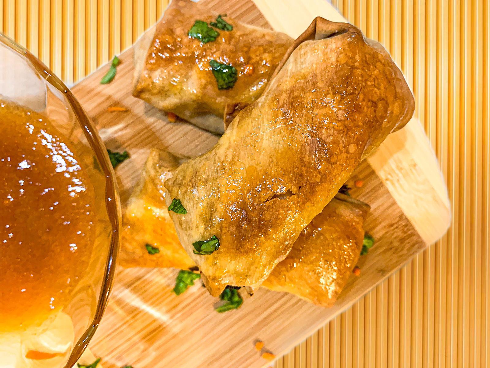 Rosh Hashana Egg Rolls With Dipping Sauce - One Pot One Pan